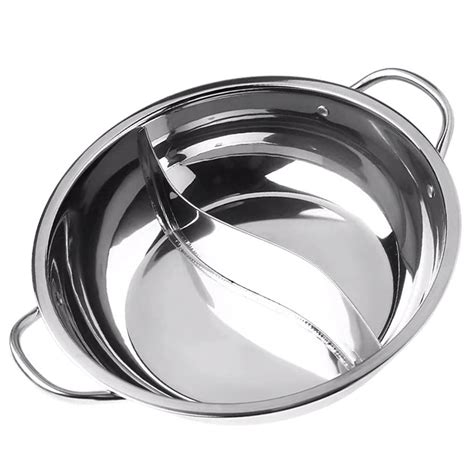 Buy Upkoch Stainless Steel Shabu Hot Pot Divided Hot Pot Pan Dual Sided