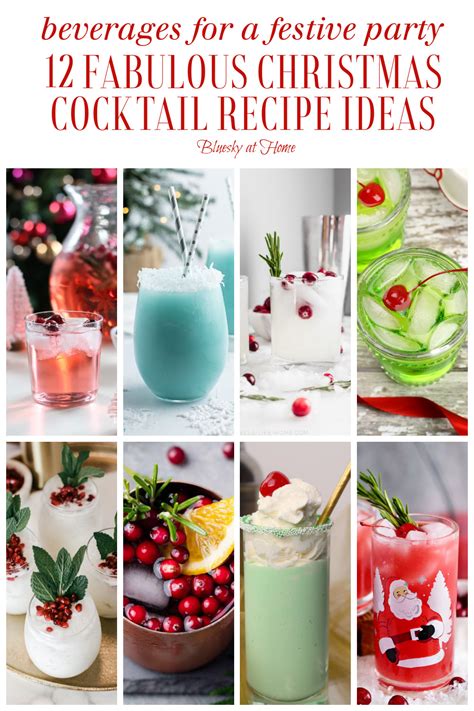 Fabulous Christmas Cocktail Ideas Bluesky At Home