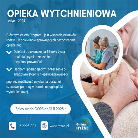 Program Opieka Wytchnieniowa Edycja 2024 Serwis Internetowy Gminy