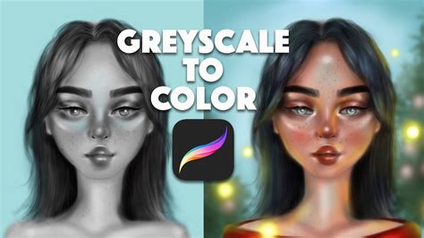 Greyscale To Color Digital Painting Tutorial Procreate Tutorial For
