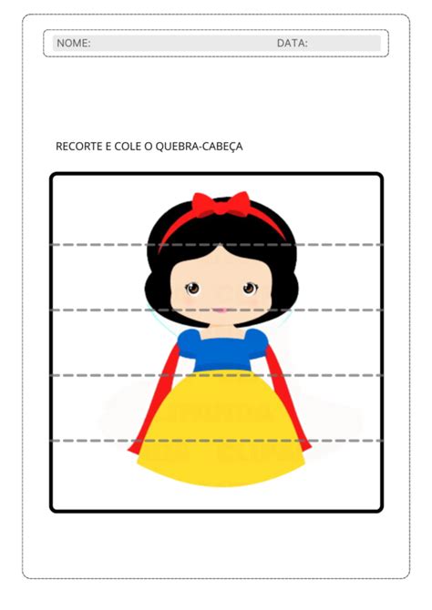 Sequência Didática Branca de Neve Vila Vic