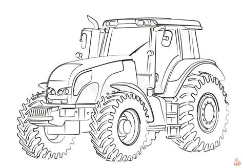 Gratis Trekker Fendt Kleurplaat KleurplatenGB Biedt Leuke En