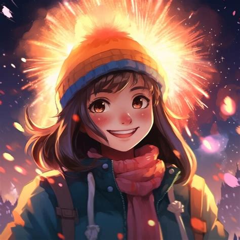 Linda Chica De Dibujos Animados Foto Premium