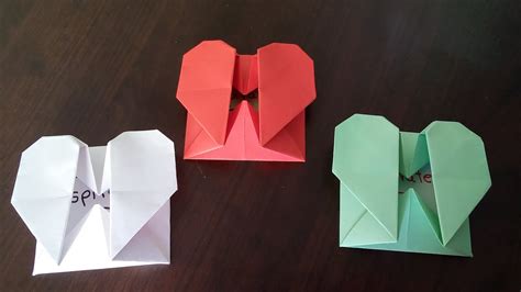 Caja corazón Origami YouTube