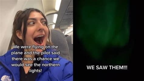 Passenger Witnesses Northern Lights From A Plane Watch Trending