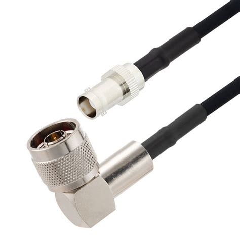 BNC Female To N Male Right Angle Cable Using RG223 Coax