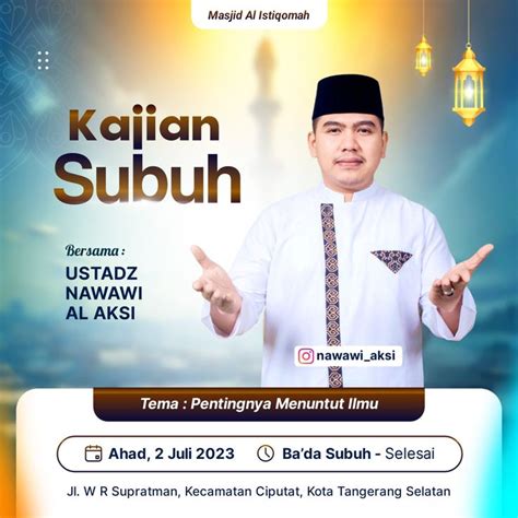 Inspirasi Desain Kajian Subuh Instagram Photo Eid Background Photo