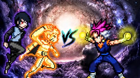 Naruto Hokage V3 OP New Sasuke BTM OP VS Vegito Ultra Ego Instinct