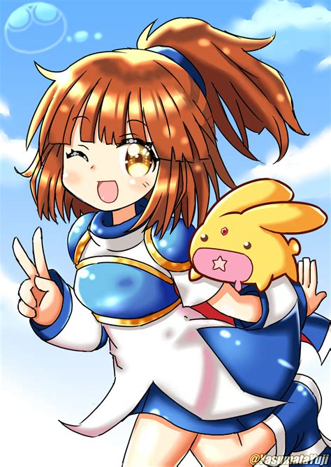 Arle Nadja Puyo And Carbuncle Puyopuyo Drawn By Yasumatayuji Danbooru