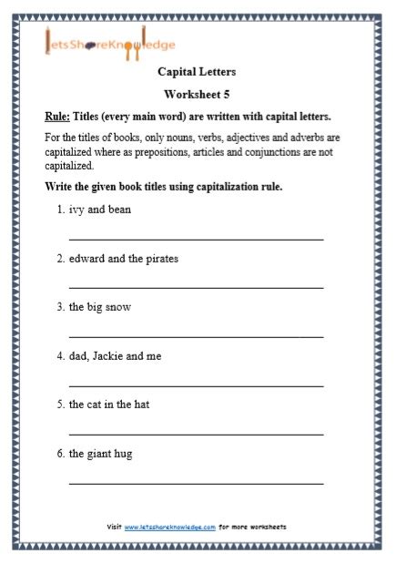 Capital Letters English ESL Worksheets Pdf Doc Worksheets Library