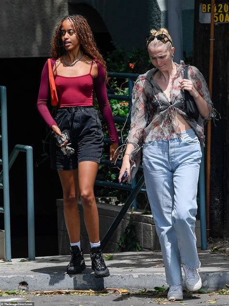 Malia Obama Wears Form Fitting Red Tank Top To Eat Tapas In LA Daily