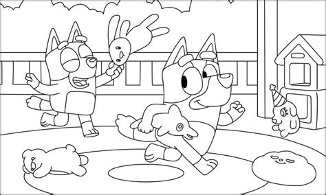 Coloriage Bluey à imprimer sur ColoriageEnfant