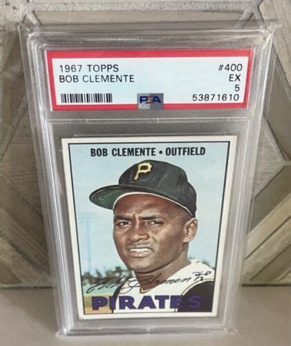 1967 Topps Roberto Clemente PSA 5 Excellent CENTERED Pirates HOF FREE