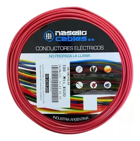 Cable Unipolar Mm Normalizado Nasello Rollo X Mts