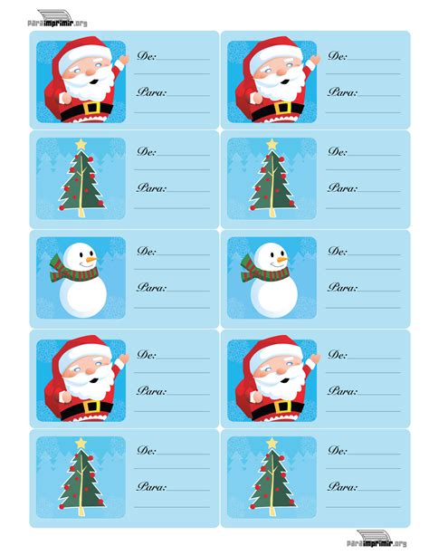 Etiquetas De Navidad Para Imprimir En PDF 2024