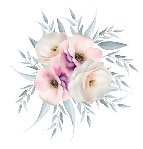 Flores De Acuarela Transparentes PNG Flores De Acuarela Acuarela