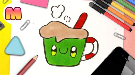 COMO DIBUJAR TAZA DE CHOCOLATE KAWAII Dibujos Kawaii Faciles Como