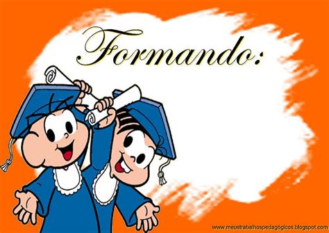 Modelos de diploma crachá e convite de formatura Fiz para vocês um