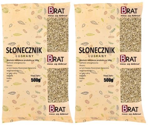 SŁONECZNIK ŁUSKANY 1kg Naturalny świeży ziarno wysoka jakość