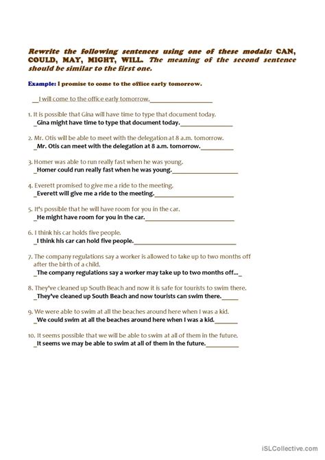 MODAL AUXILIARY VERBS Français FLE fiches pedagogiques pdf doc