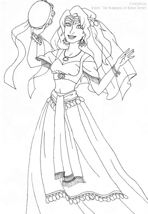 Disney Princess Esmeralda Coloring Pages