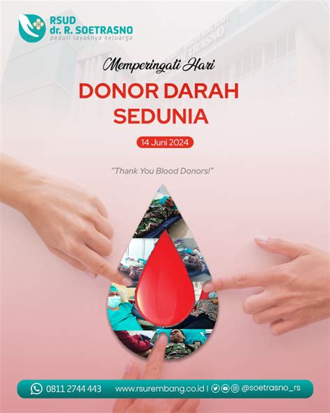 Peringatan Hari Donor Darah Sedunia 2024 Thank You Blood Donors