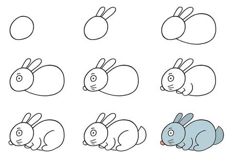 How To Draw An Easy Rabbit Step By Step Drawing Photos