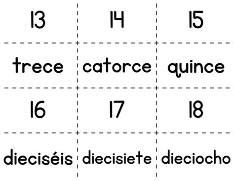 Memorama de números en PDF Los Materiales Educativos