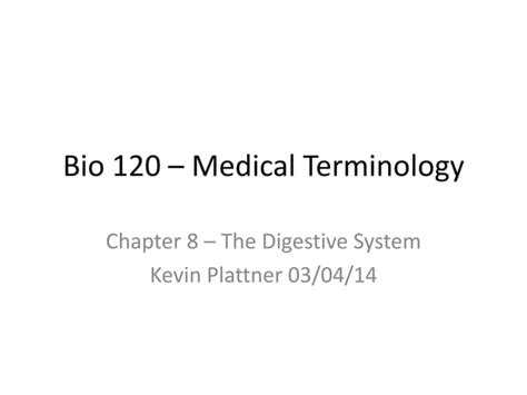 Ccc Medical Terminology Chapter Ppt