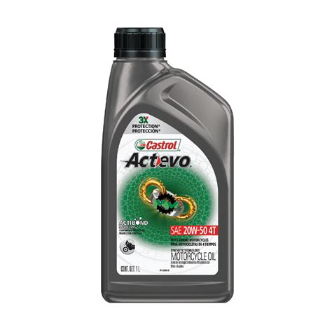 ACEITE CASTROL ACTEVO 20W50 LITRO 4T Mundimotos Llanos