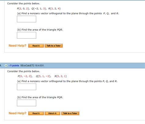 solved consider the points below p 2 0 2 q 2 1 3
