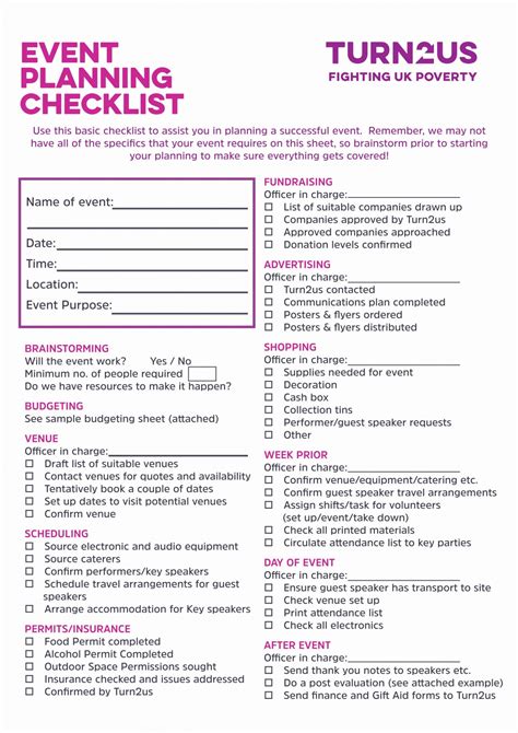 Browse Our Image Of Fundraising Event Planning Checklist Template