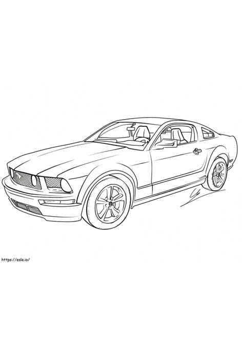 Ford Mustang Coloriage Dessin A Colorier Imprimables Gratuites Pour
