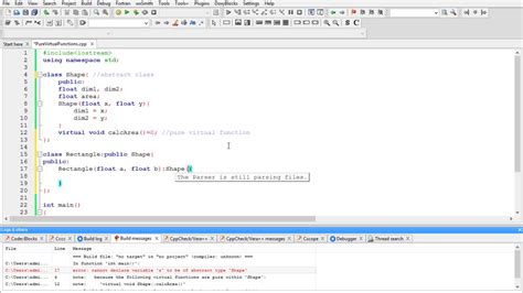 pure virtual functions and abstract class in c youtube