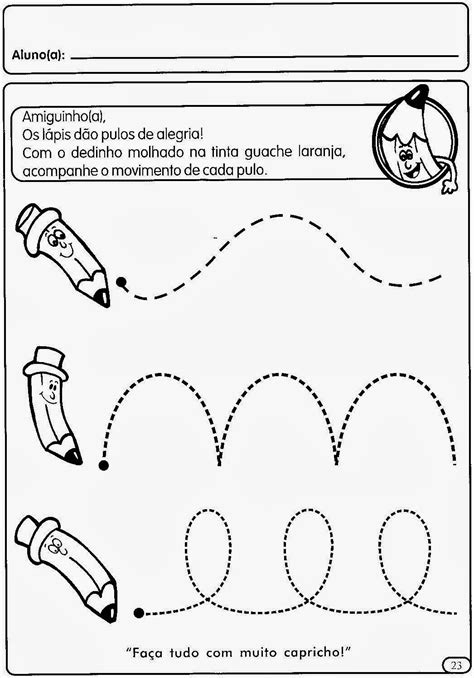 A Arte De Educar Atividades Pontilhadas
