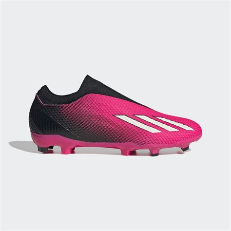 Adidas X Speedportal 3 Laceless Firm Ground Boots Pink Adidas UAE
