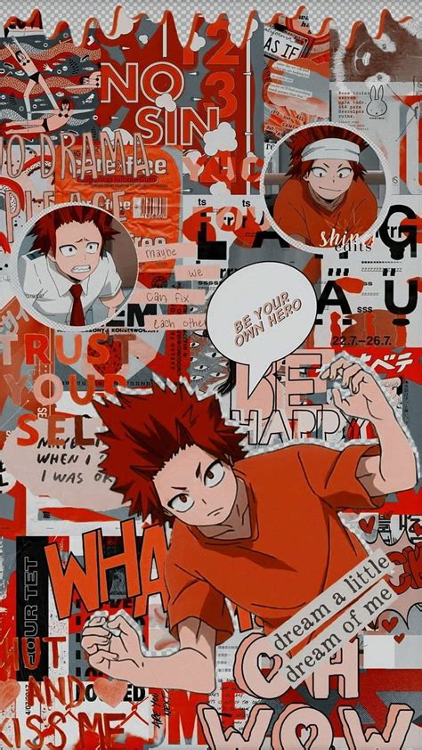 Kirishima Aesthetic Anime Bnha Eijiro My Hero Academia Red Hd