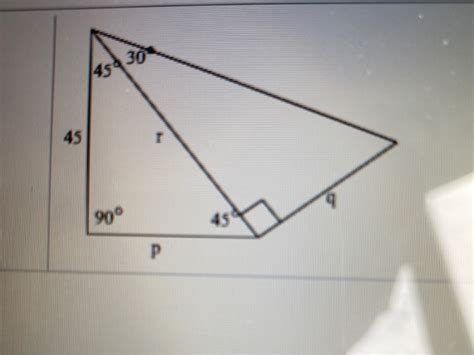 solved find the exact value of each part labeled with a