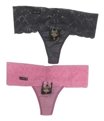 Tangas Calcinhas Microfibra Renda Fio Feminina Luxo Parcelamento