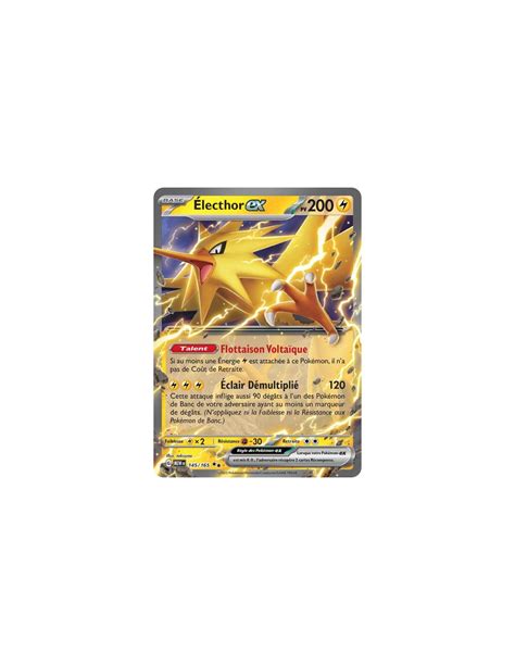 Electhor ex 145 165 Carte Pokémon Ecarlate et Violet 151 E V 3 5 FR