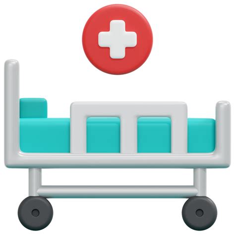 Hospital Bed 3d Render Icon Illustration 11619650 PNG