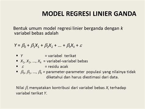 Contoh Makalah Regresi Linier Berganda My Skripsi