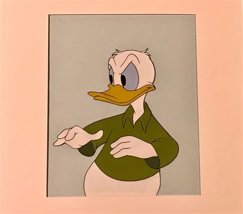 Vintage Donald Duck Animation Production Cel S Hand Inked