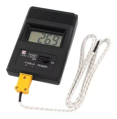 Termometro Digital Lcd Tm902c Termocupla Tipo K MercadoLibre