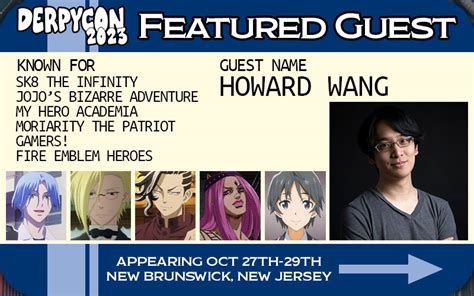 Derpycon Welcomes Voice Actor Howard Wang Derpycon