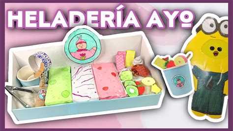 heladería de cartón tiktok squishies ayo squishies ayo