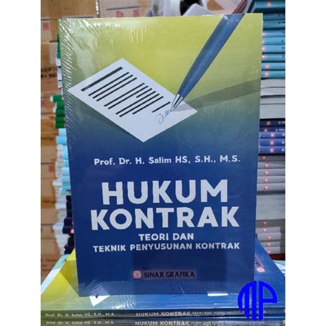 Jual Hukum Kontrak Teori Dan Teknik Penyusunan Kontrak Salim H S