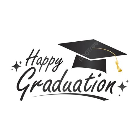 Feliz Graduación Y Texto De Felicitación Para Graduados Vector PNG