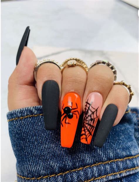 Halloween Nails Acrylic Coffin Halloween Nails Halloween Nail