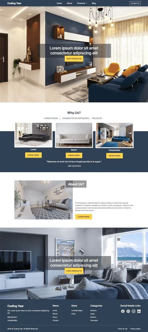 how to create a simple responsive website landing page template using html css and bootstrap 5